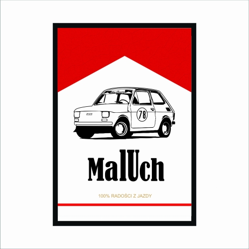 Obraz na ścianę MARLBORO MALUCH FIAT 126P RETRO-SKLEP.PL | klasyczna ...